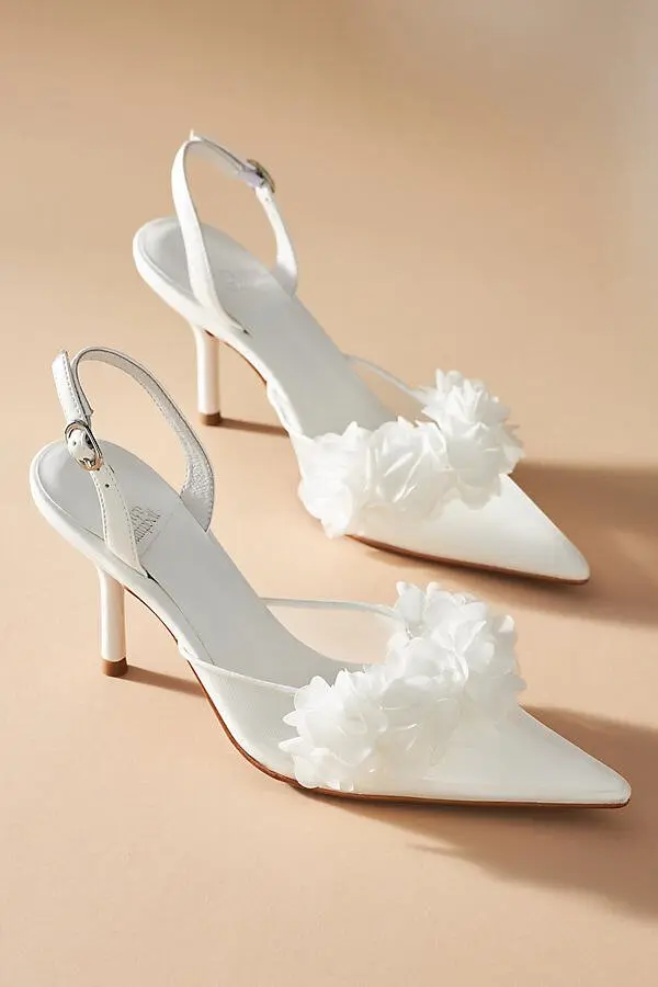 Jeffrey Campbell Floral Mesh Heels