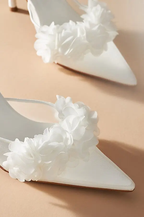 Jeffrey Campbell Floral Mesh Heels