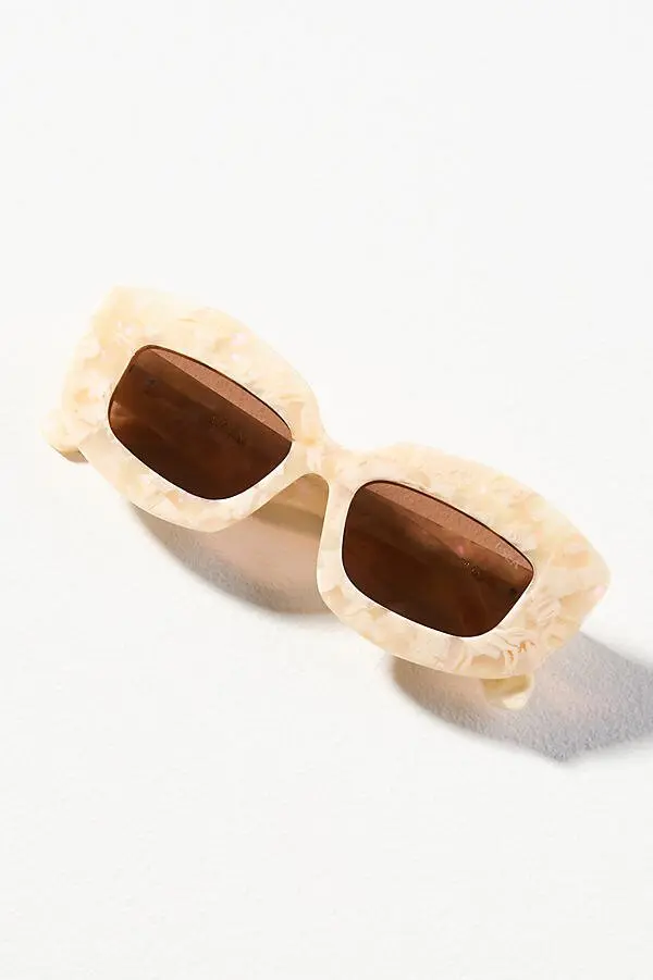 I-Sea Airen Sun Embellished Sunglasses In Pearl - 72% Off 