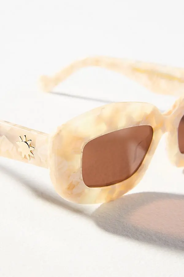 I-Sea Airen Sun Embellished Sunglasses In Pearl - 72% Off  display picture 1