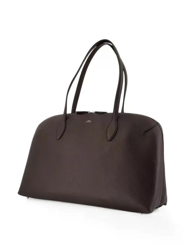 TOTEME Grained Leather Day Tote - Brown