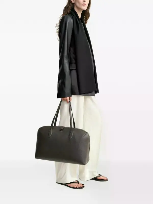 TOTEME Grained Leather Day Tote - Brown