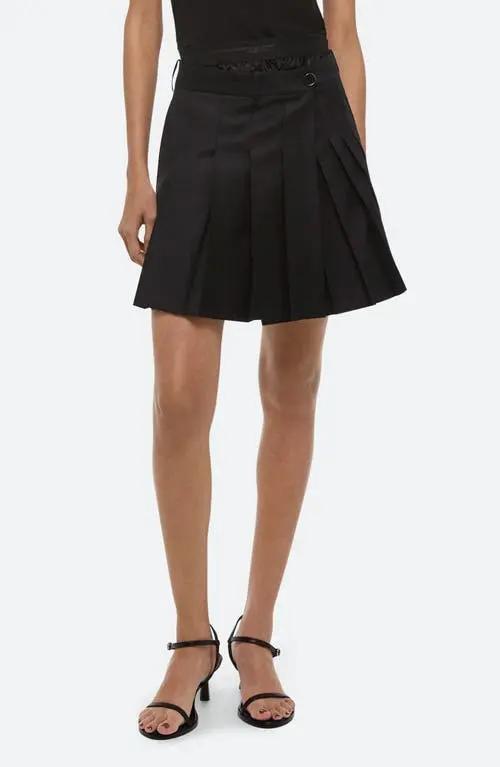 Helmut Lang Pleated Wool Skort