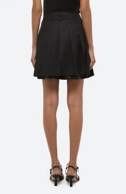 Helmut Lang Pleated Wool Skort