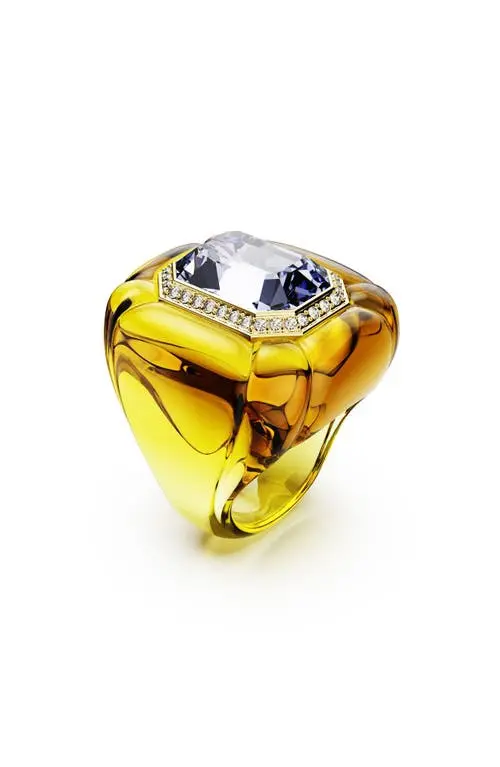 SWAROVSKI Dulcis Cocktail Ring - Yellow/ Purple