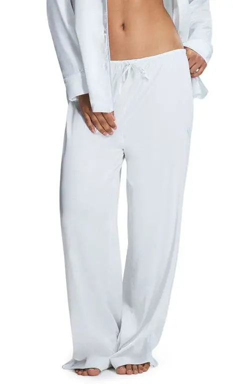 SAVAGE X FENTY Ever After Satin Sleep Pants - Hazy White
