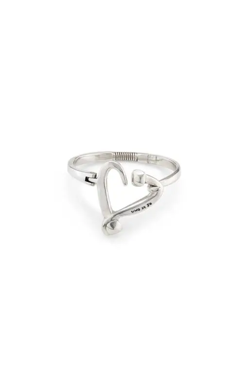 UNODE50 Nailed Heart Spring Bracelet Pul2309 - Silver