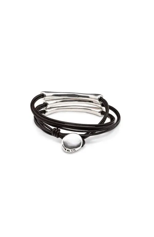 UNODE50 Trine Link Bracelet - Silver
