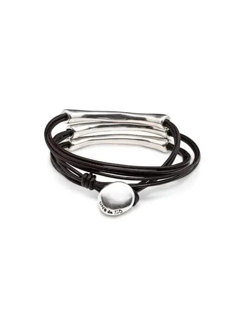 UNODE50 Trine Link Bracelet - Silver