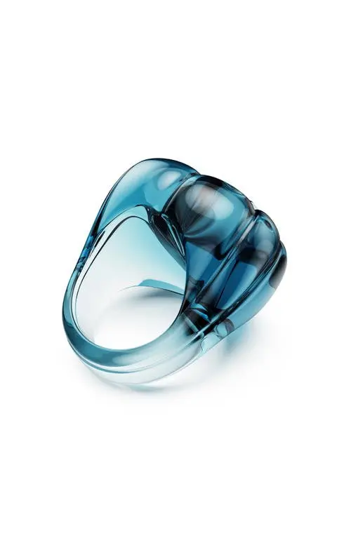 SWAROVSKI Dulcis Crystal Heart Cocktail Ring - Blue
