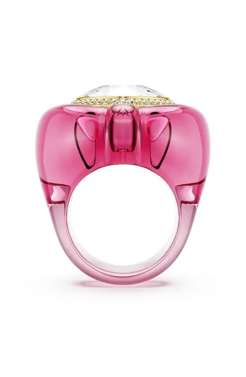 SWAROVSKI Dulcis Crystal Heart Cocktail Ring