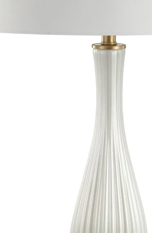 JONATHAN Y Gillian 33.7" Glass Led Table Lamp