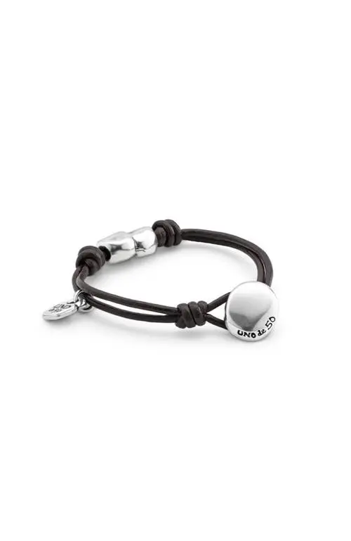 UNODE50 Leather Bracelet With Heart