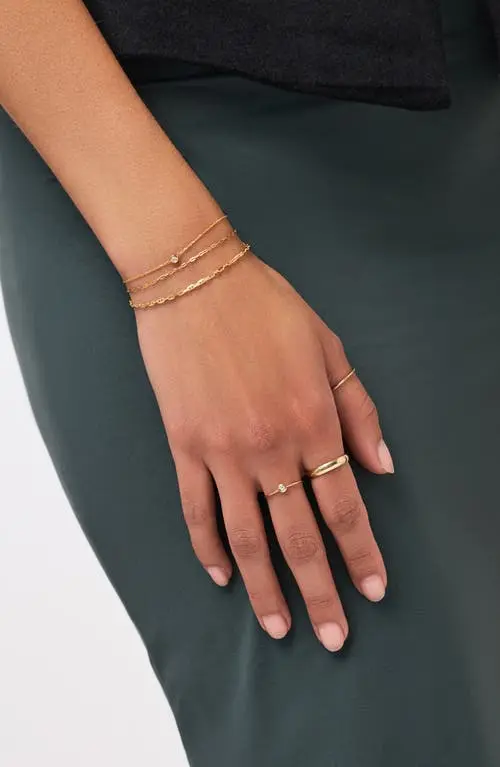 ANA LUISA Solid Anchor Chain Bracelet