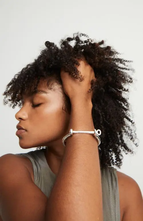 UNODE50 Minimalist Bangle Bracelet - Silver