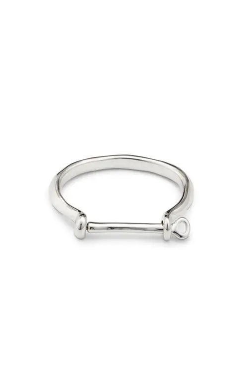 UNODE50 Minimalist Bangle Bracelet - Silver