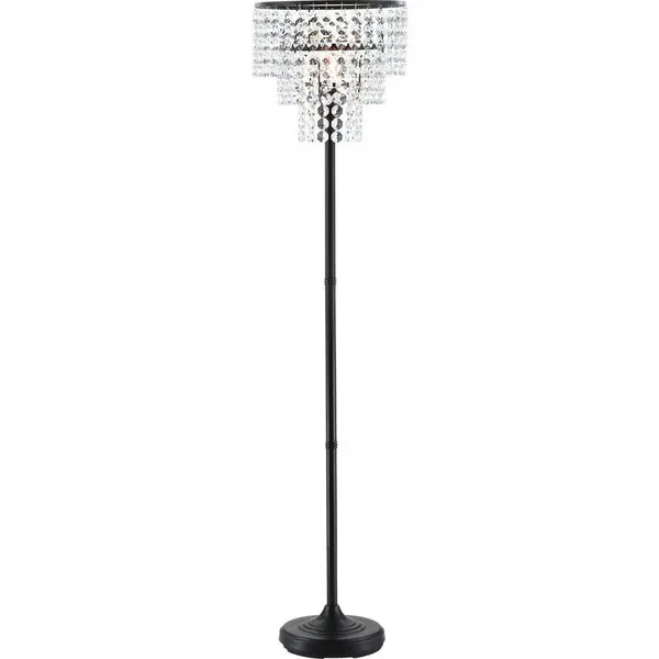 JONATHAN Y Juliette 60" Crystal/metal Floor Lamp - Bronze