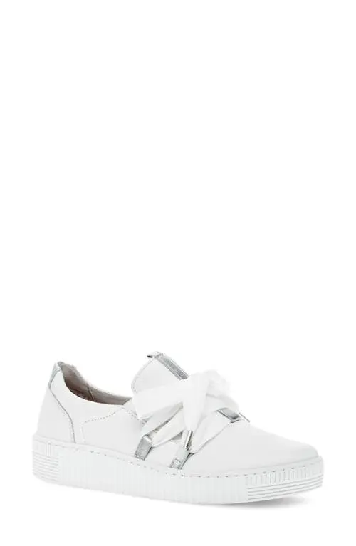 Gabor Bow Leather Sneaker