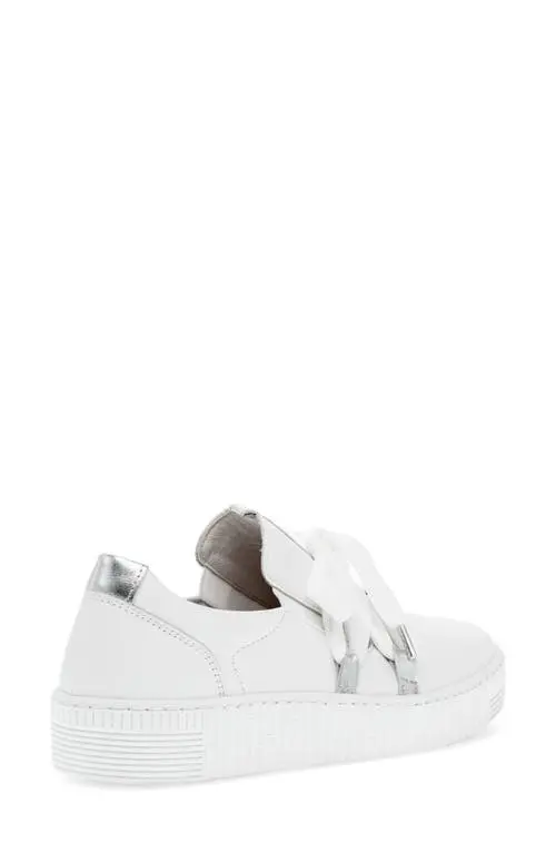 Gabor Bow Leather Sneaker