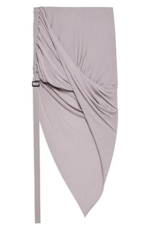 Helmut Lang Wind Asymmetric Jersey Skirt - Grey Lavender
