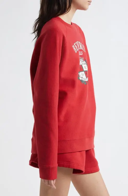 Sporty & Rich Beverly Hills Crest Graphic Sweatshirt