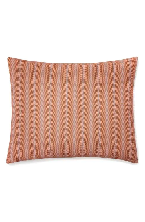 SFERRA Edna Reversible Cotton Sham - Pink/ Orange