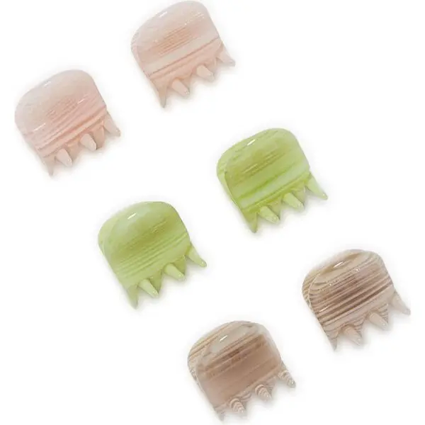 CHUNKS Assorted Micro Claw Clips 6-pack