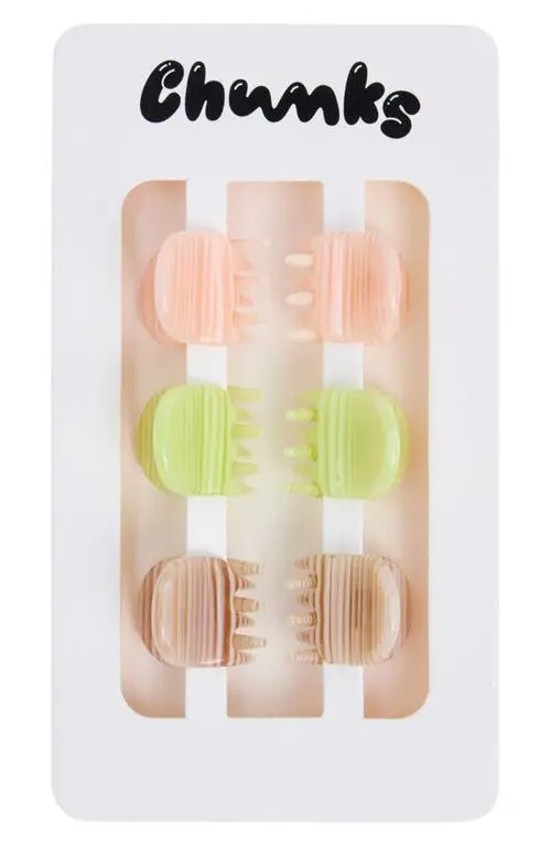 CHUNKS Assorted Micro Claw Clips 6-pack