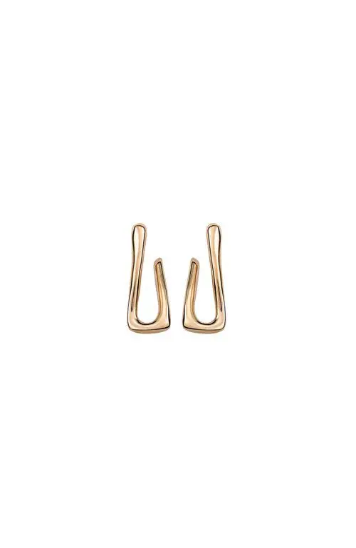 UNODE50 Wave Hoop Earrings - Gold
