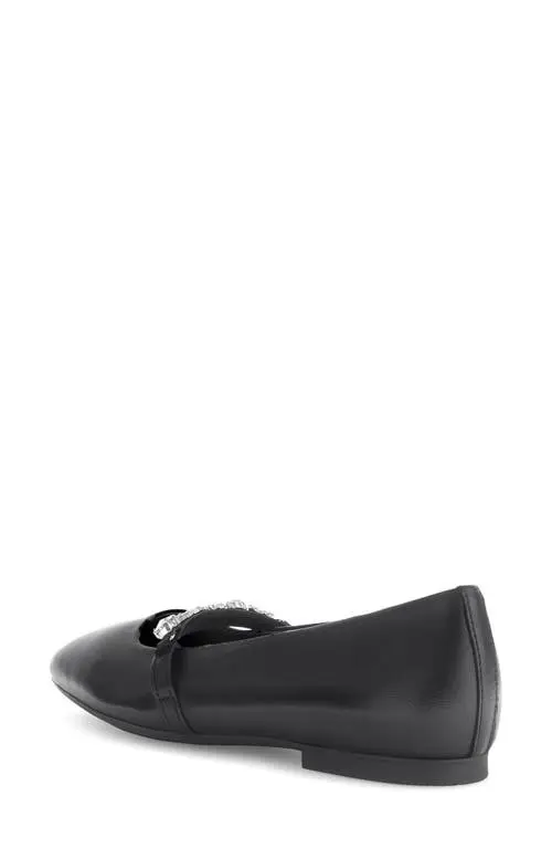 Gabor Crystal Mary Jane Flat - Black