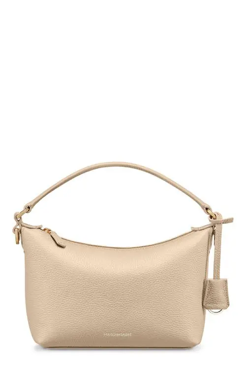 MAISON DE SABRE Small Leather Hobo - Saharan Nude