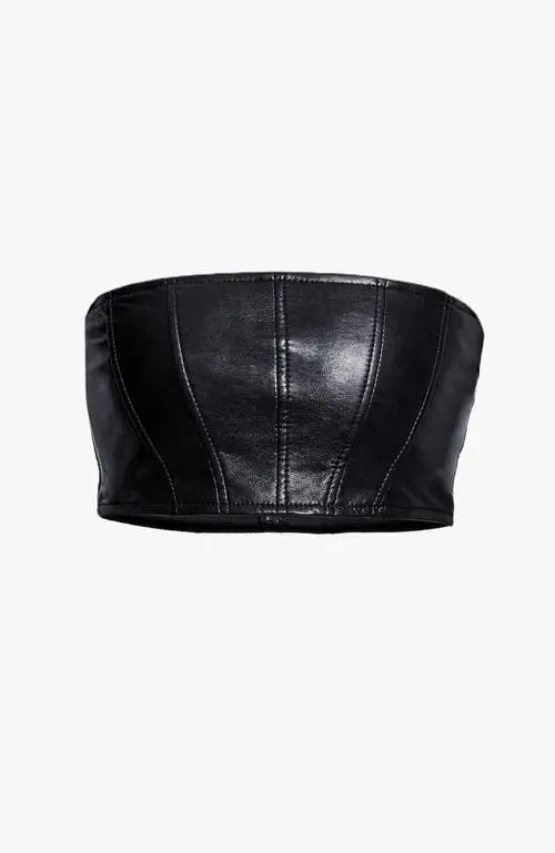 AS By DF Magra Recycled Leather Corset Top