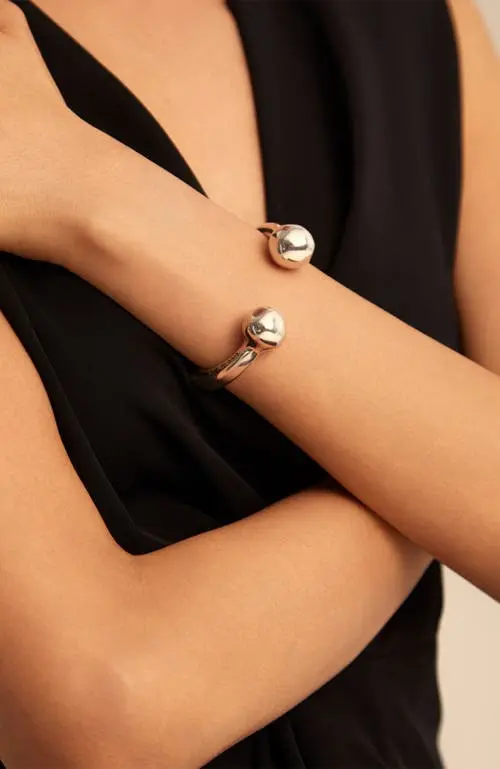 UNODE50 Double Bead Bangle - Silver