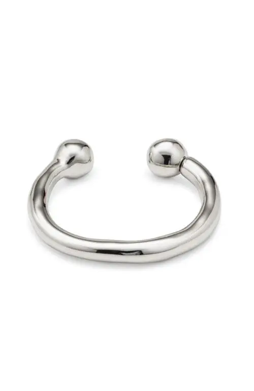 UNODE50 Double Bead Bangle - Silver