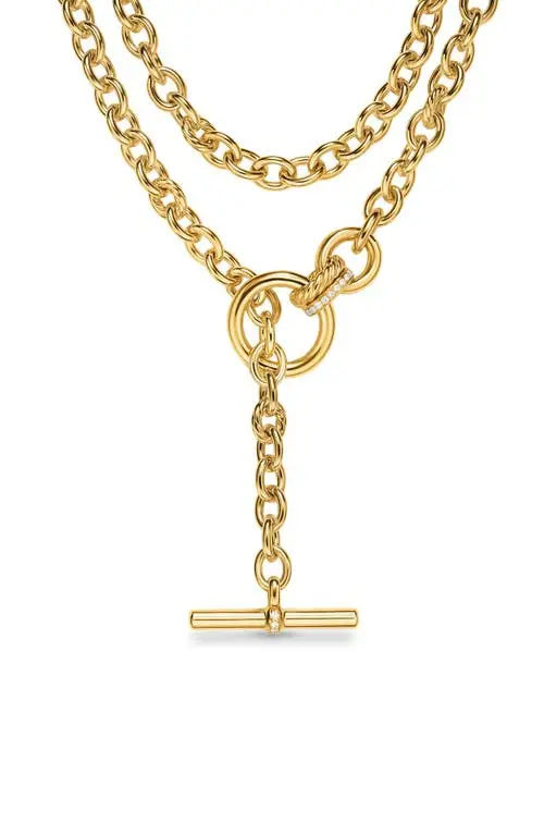 David Yurman Dy Mercer® Double Row Chain Necklace - Diamond