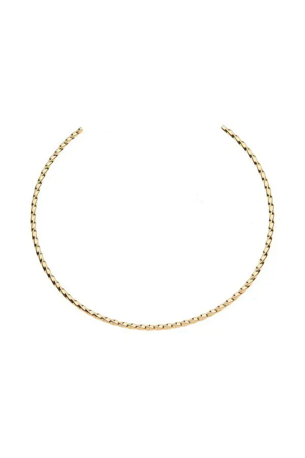 JANE WIN Twisted Neck Collar - Gold