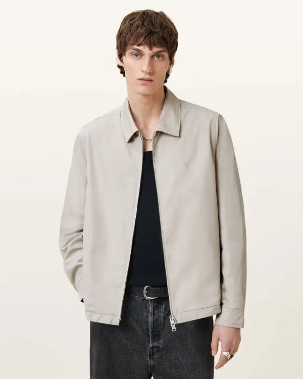 ALLSAINTS Trey Ramskull Jacket - Feather Taupe