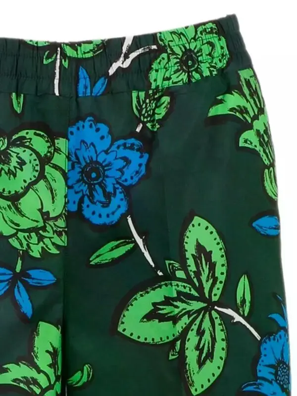 P.a.r.o.s.h Floral-print Trousers - Green