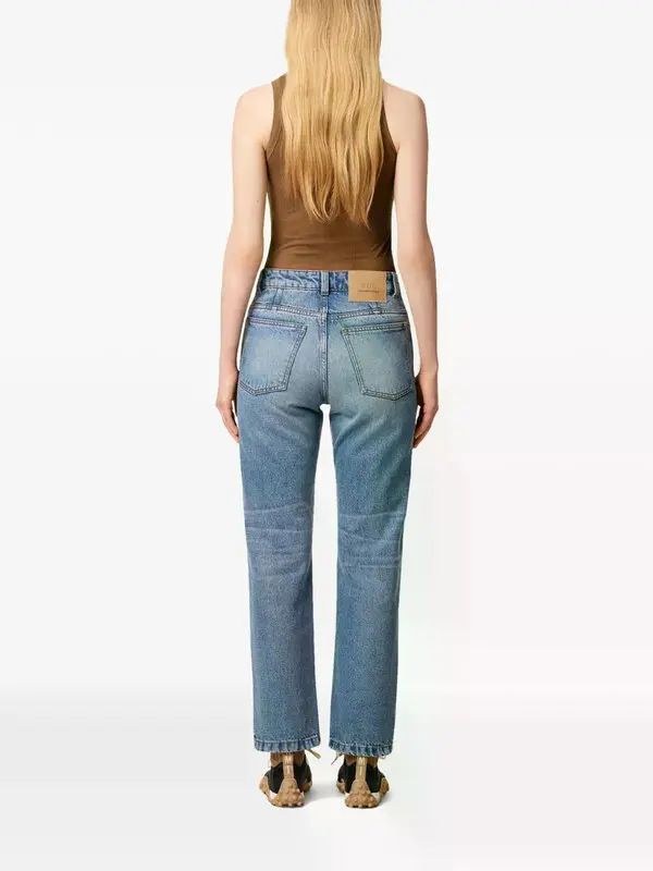 Ami Cotton Straight-leg Jeans