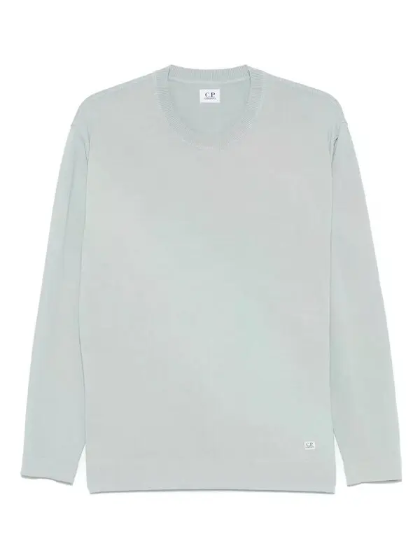 C.P. COMPANY Cotton Crepe Crew Neck T-shirt - Blue