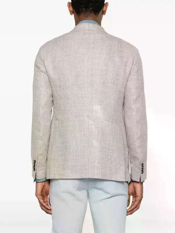 Tagliatore Textured Blazer - Brown