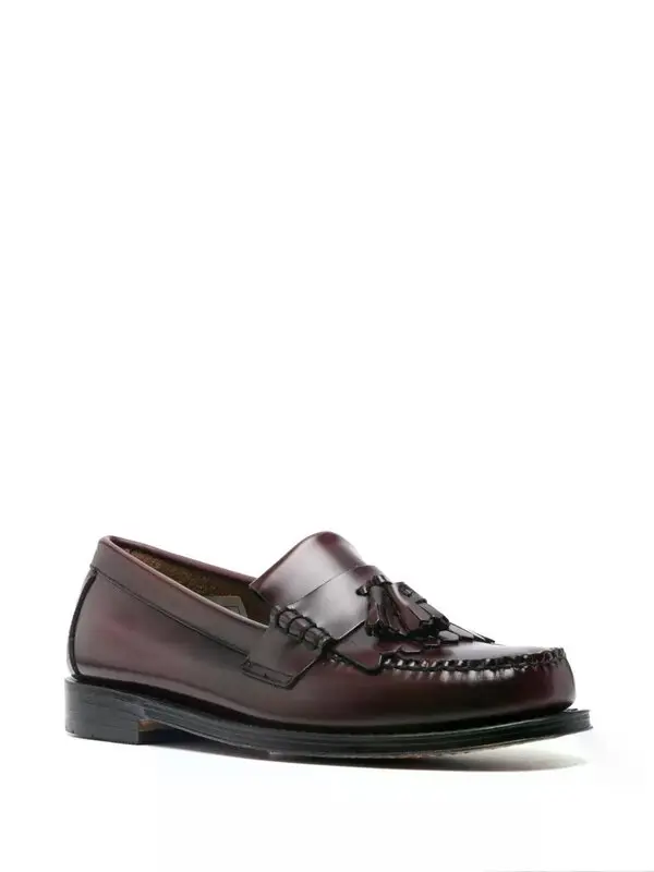 G.H.BASS G.h. Bass & Co. Weejuns Layton Kiltie Loafers - Red