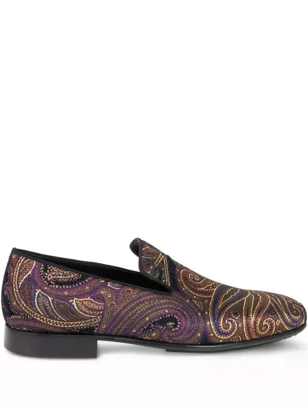 Etro Paisley-jacquard Loafers