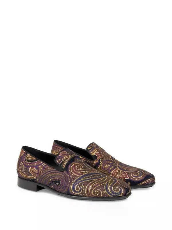 Etro Paisley-jacquard Loafers