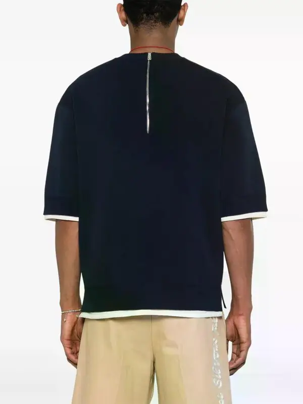 LANVIN Contrasting-trim T-shirt