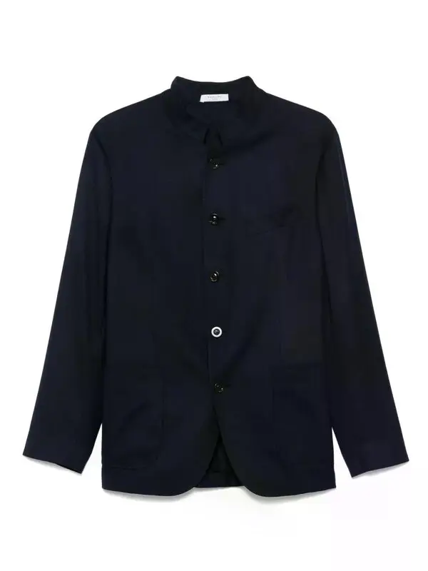 Boglioli Band-collar Blazer - Blue
