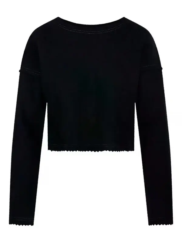 Max Mara Scalloped-edge Crop Top