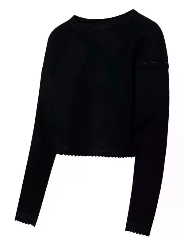 Max Mara Scalloped-edge Crop Top