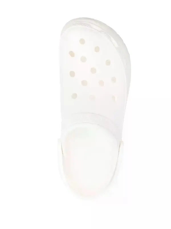 CROCS Perforated Platform Clogs - White