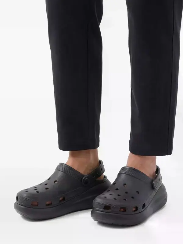 CROCS Double-platform Slingback Slides - Black